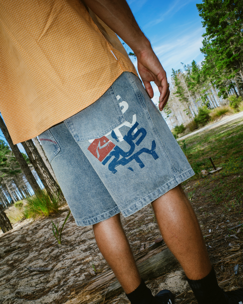 Stone Cold Printed 22" Baggy Jort | Rusty Australia