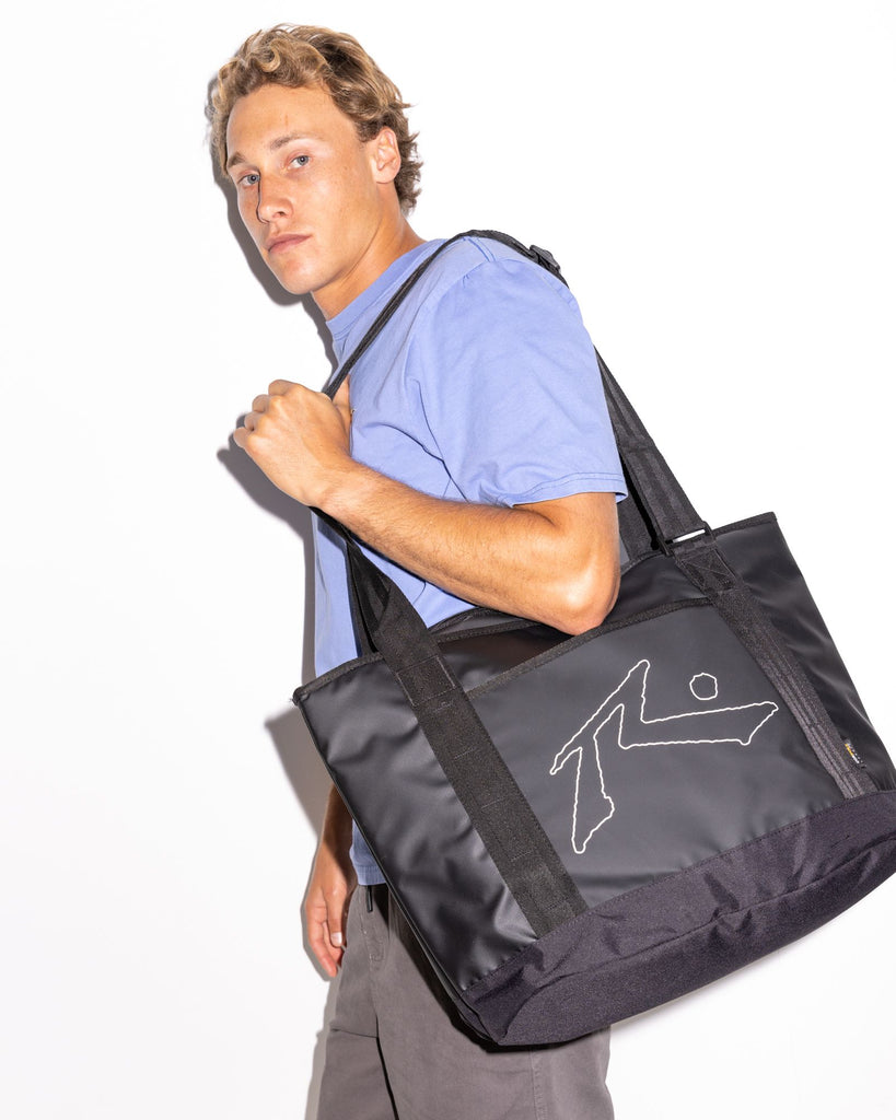 Rusty | Lefties Surf Tote Bag - size: OSFM, Black, 100% ...