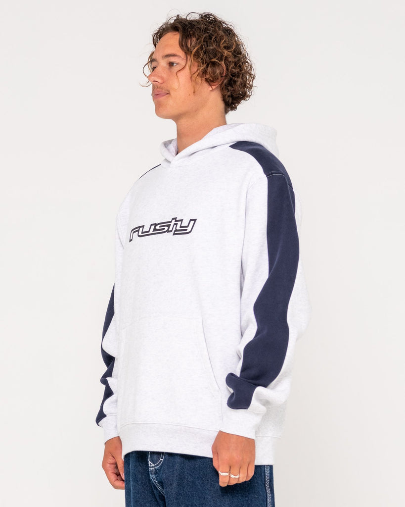 Rusty | 2k Sing Fleece Hoodie - size: S, Grey, 58% Polyester / 42% ...