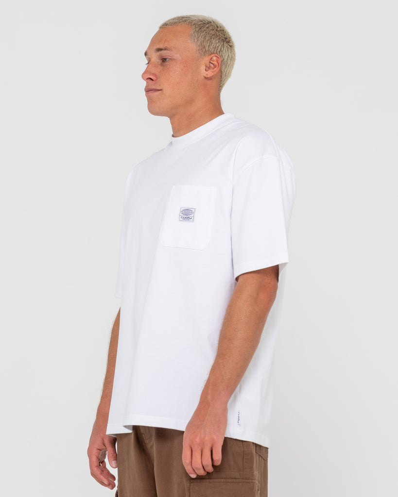 Rusty | Steezey Oversized Heavy Tee - Size: S, White, Heavy Cotton ...